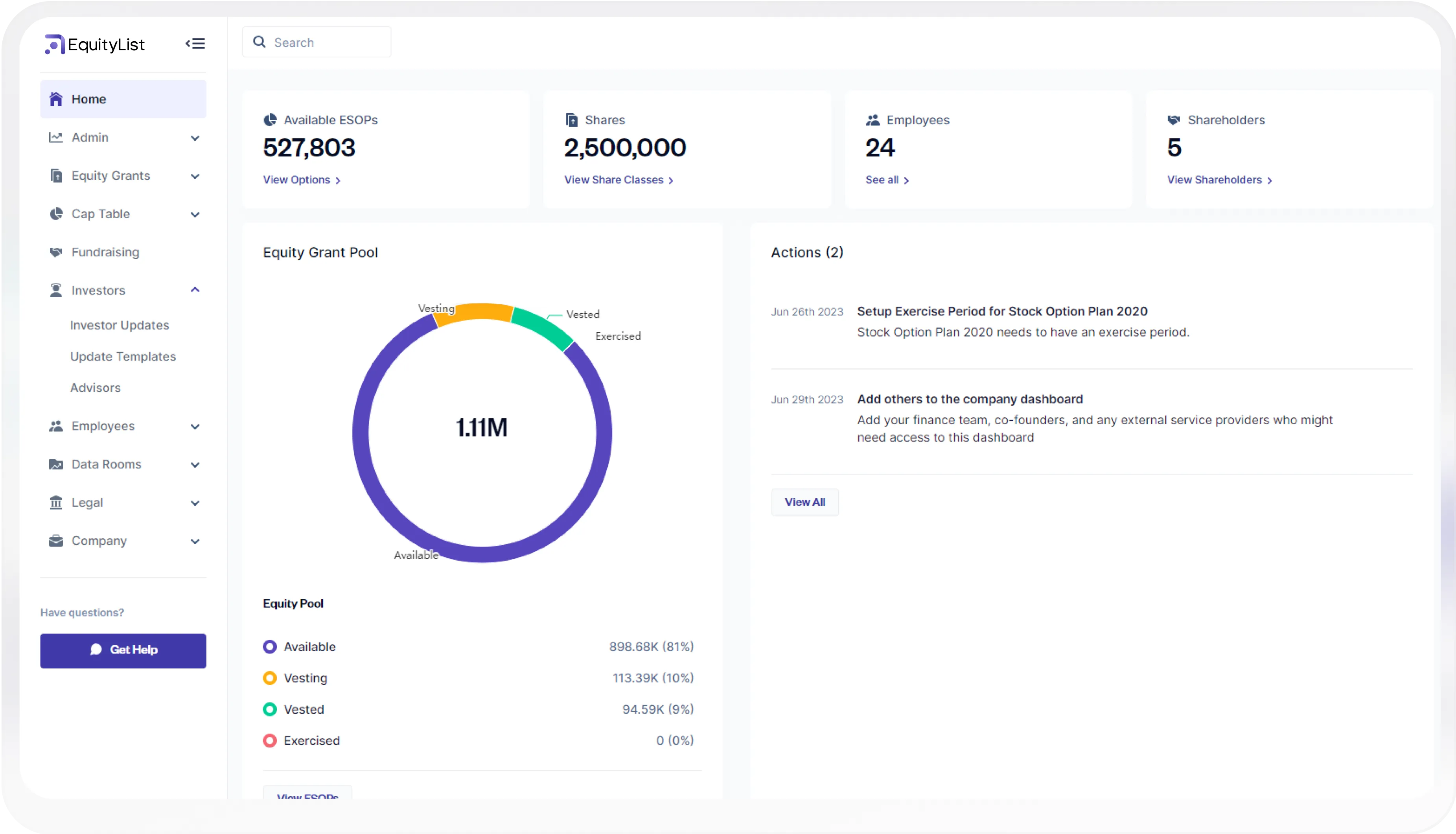 EquityList: Equity management software for global businesses